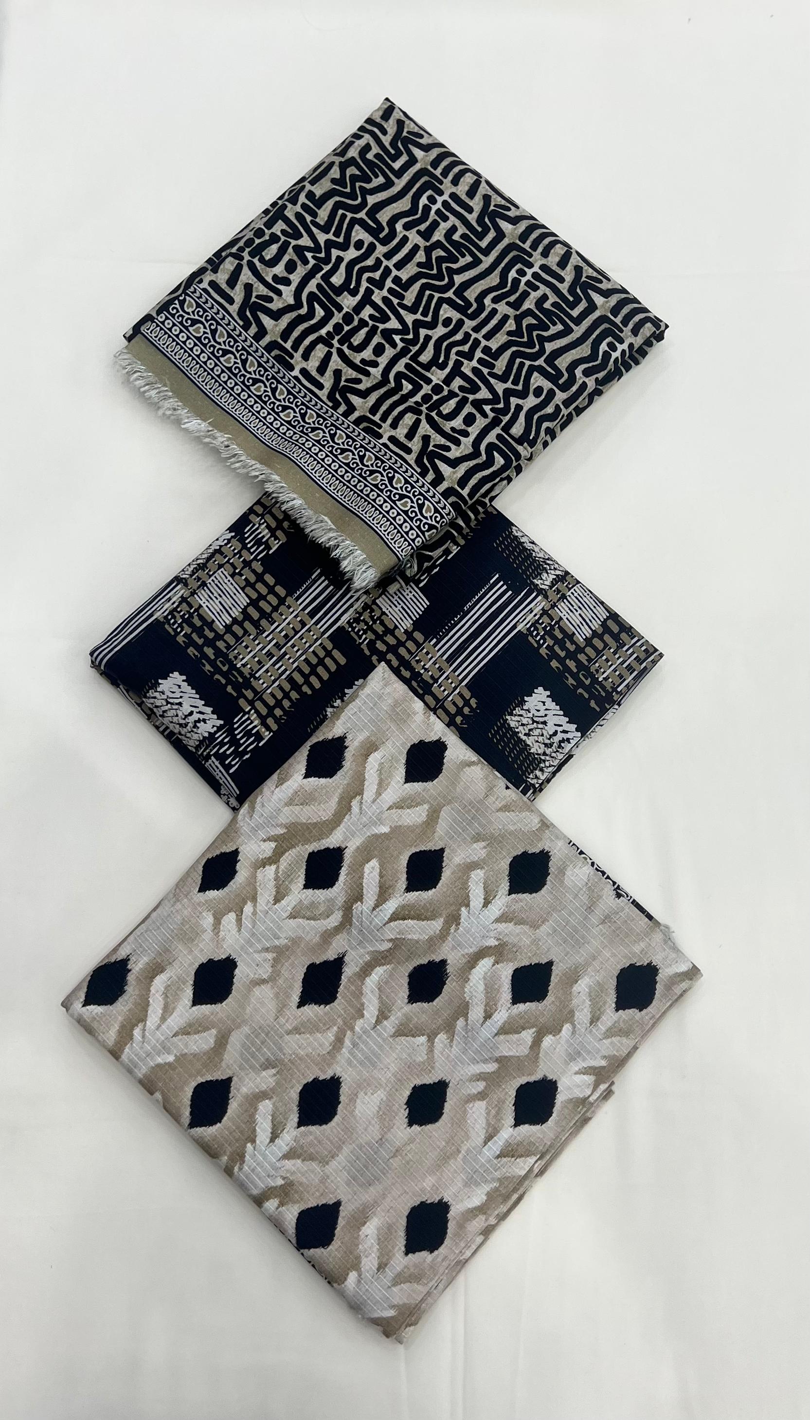 Signature Collection BANA DORA LINEN 3PC 2025-26 – Hashim Fabrics